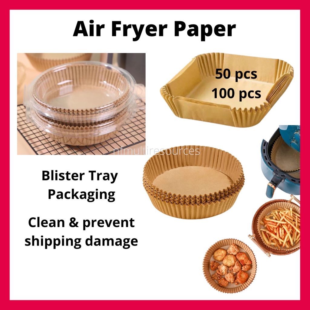 Air Fryer Disposable Paper Liner Non-Stick Baking Liners Parchment ...