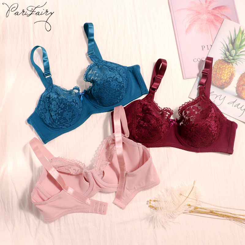 PARIFAIRY cotton bra plus size non padded bra cup d baju dalam ...
