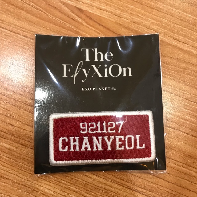 Exo Official Wappen Badge Chanyeol Name Tag Elyxion. | Shopee Malaysia