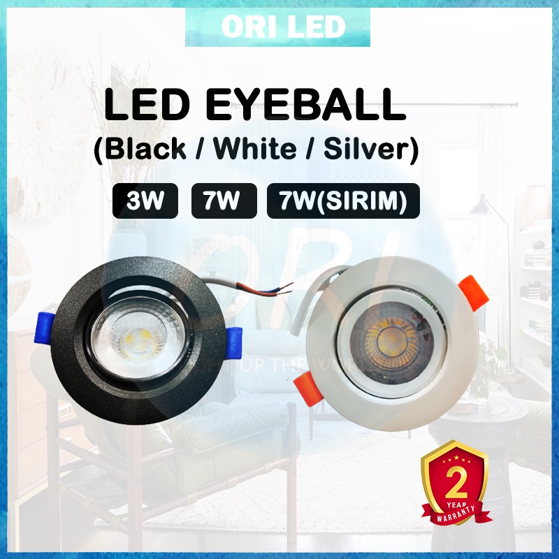 led eyeball 3W 7W LED Recessed Eyeball Spotlight Round Downlight ...