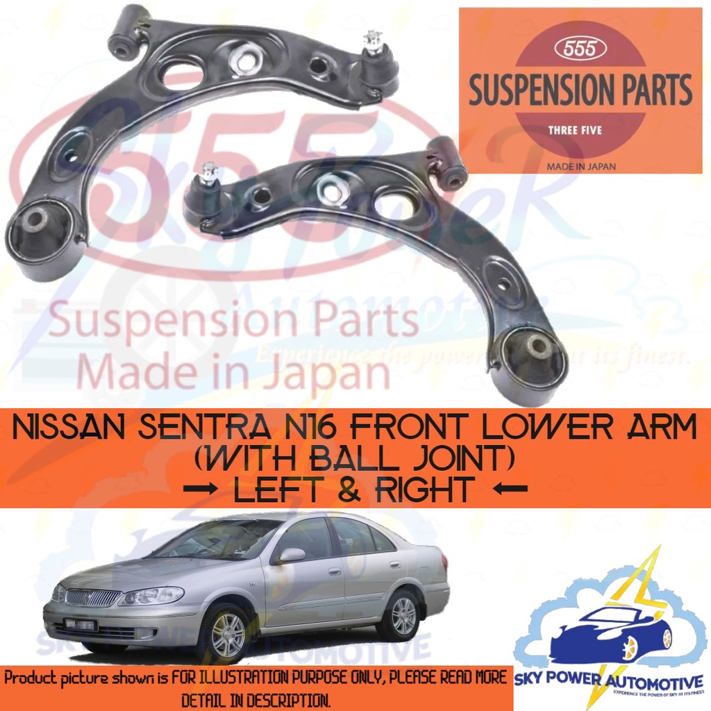 NISSAN SENTRA N16 555 BRAND LOWER ARM WITH BALL JOINT ( FRONT LEFT ...