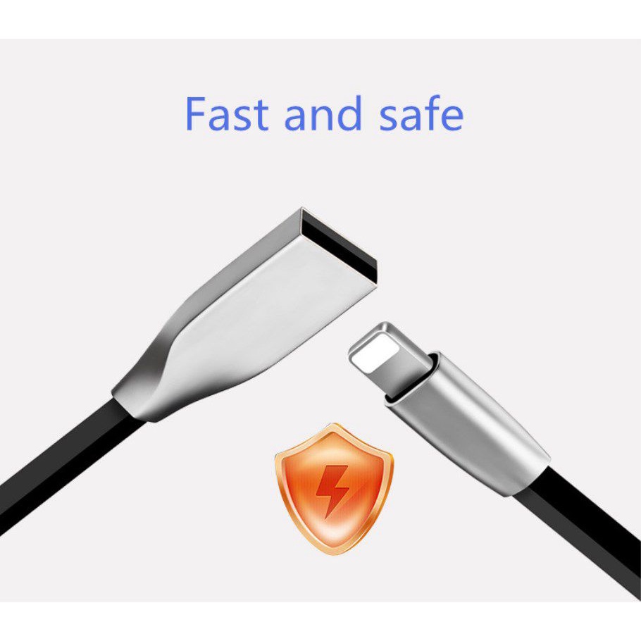 Smooth Portable Micro USB Fast Charger Flat Data Sync Cable Android ...