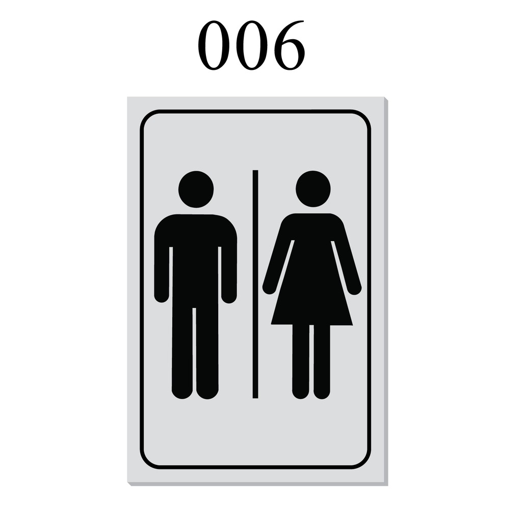 Toilet Sign, Tandas Papan Tanda, Male & Female Sign | Shopee Malaysia