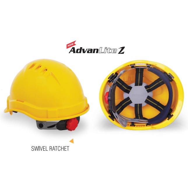 PROGUARD Advanlite 2 Swivel Ratchet Safety Helmet Model: ADVANLITE-2-4P ...