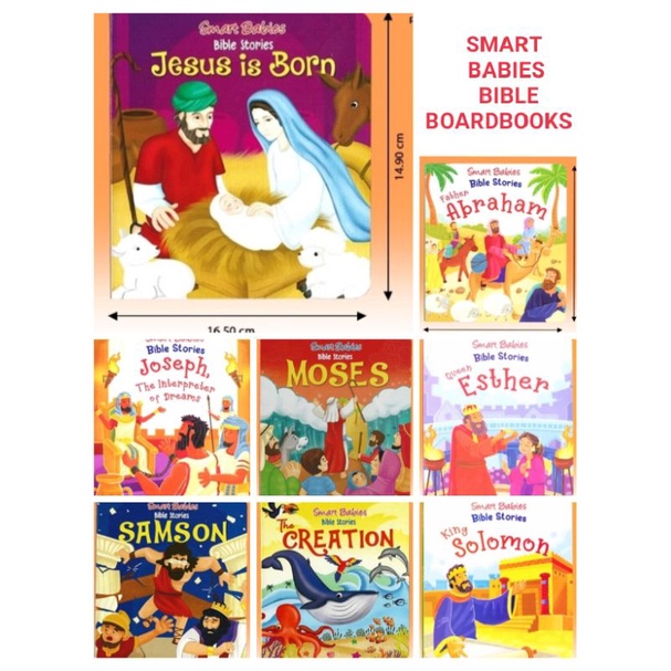 SMART BABIES BIBLE BOARDBOOKS (singles), for toddlers | Shopee Malaysia