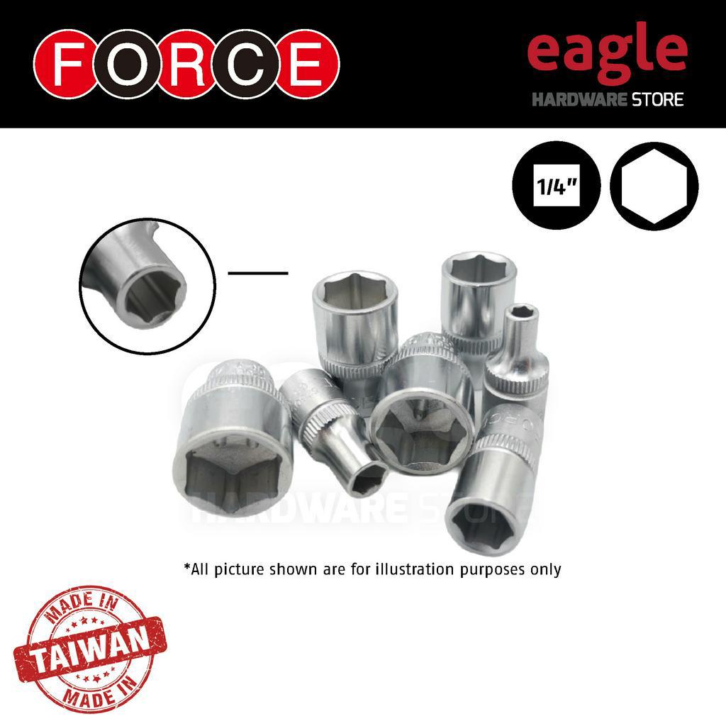 Force 525 1/4" DR 6pt Flank Socket 5/32" ~ 9/32" ( SAE ) | Shopee Malaysia