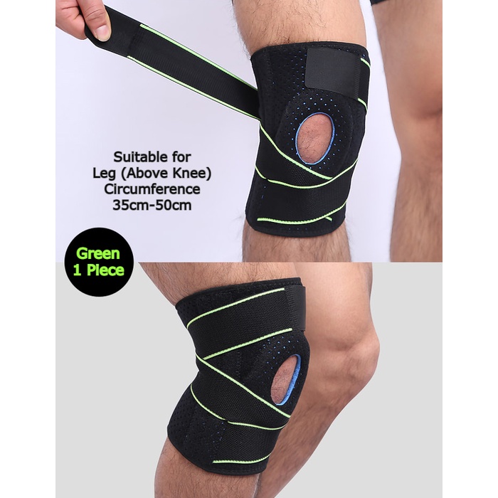 SKED Aolikes Knee Brace Guard (1Pc) Knee Pad + 4 Springs + 2 Straps ...