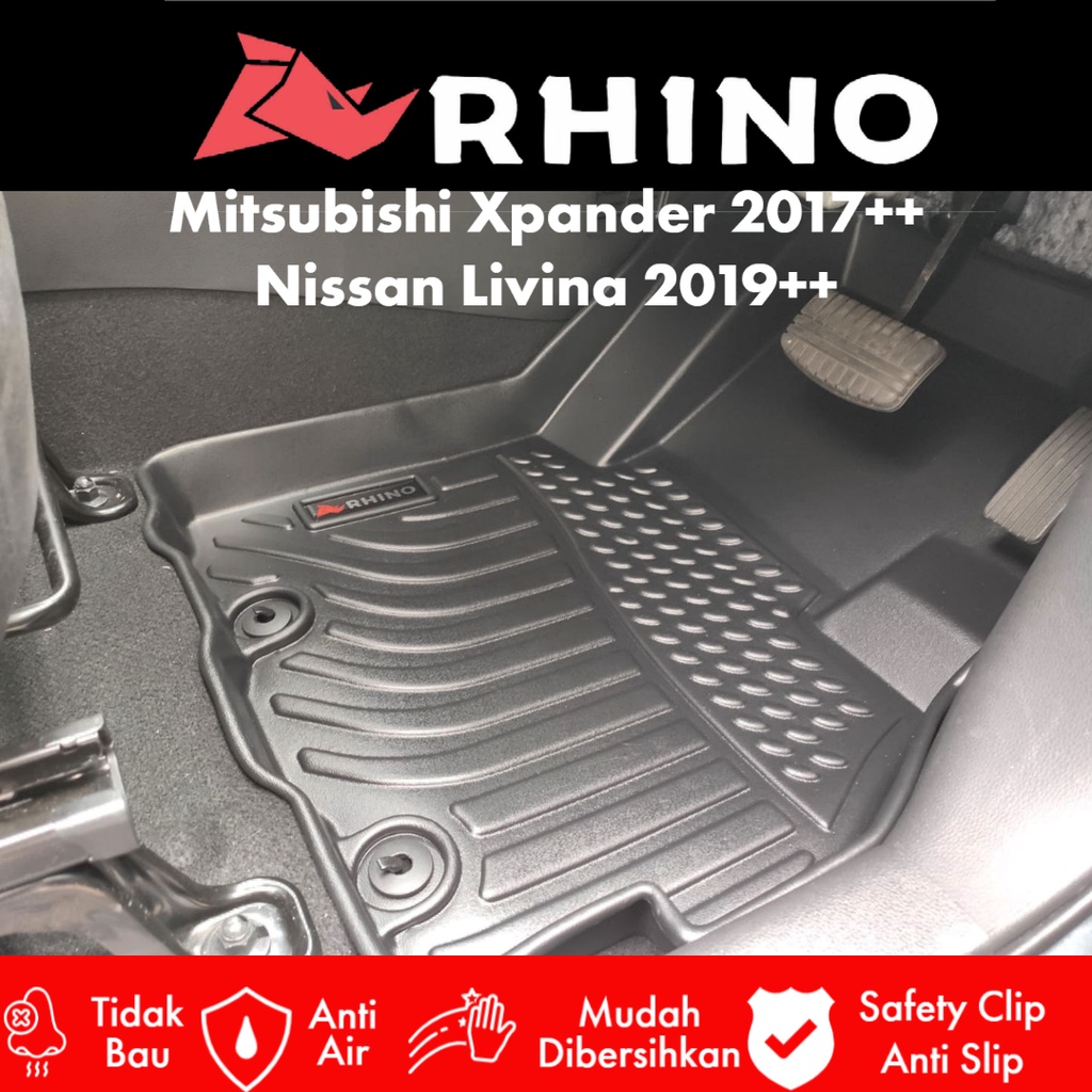 Rhino 3D Mitsubishi Xpander Nissan Livina car carpet complete with ...