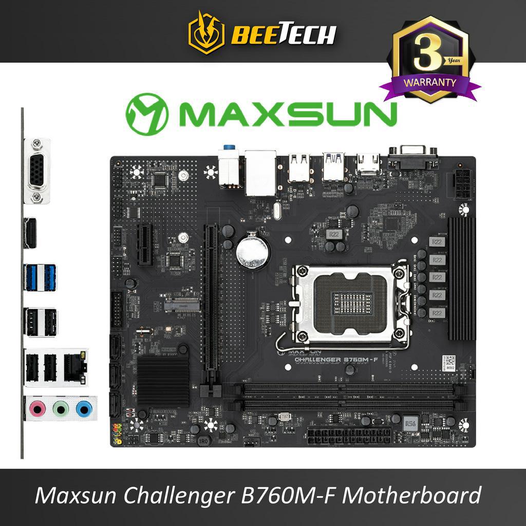 Maxsun Challenger B760M-F D4 Motherboard | Shopee Malaysia