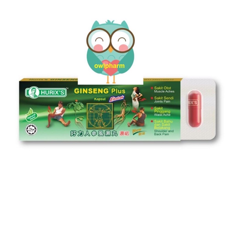 Hurix’s Ginseng Plus Caps 6s Relieve Joint Pain Musculoskeletalpain ...