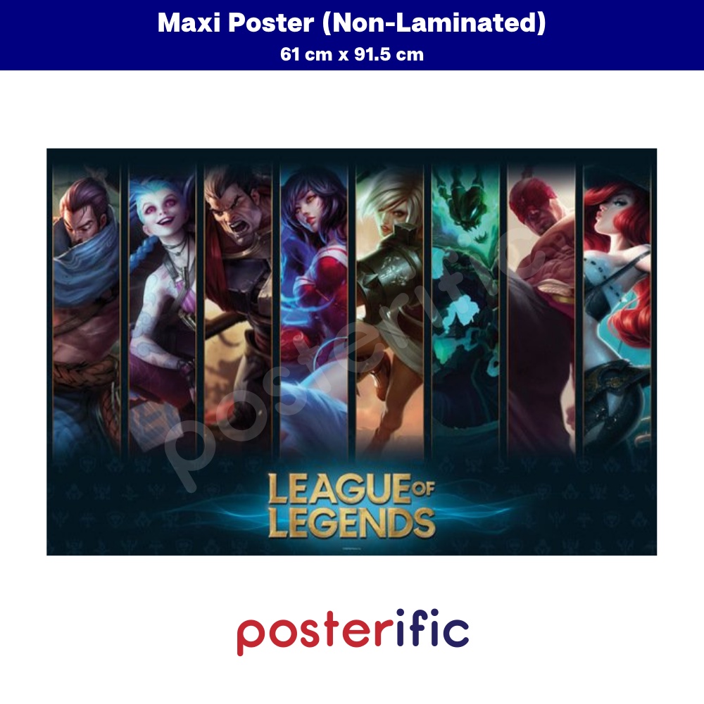 League of Legends (Champions) - Poster (61 cm X 91.5 cm) | Shopee Malaysia