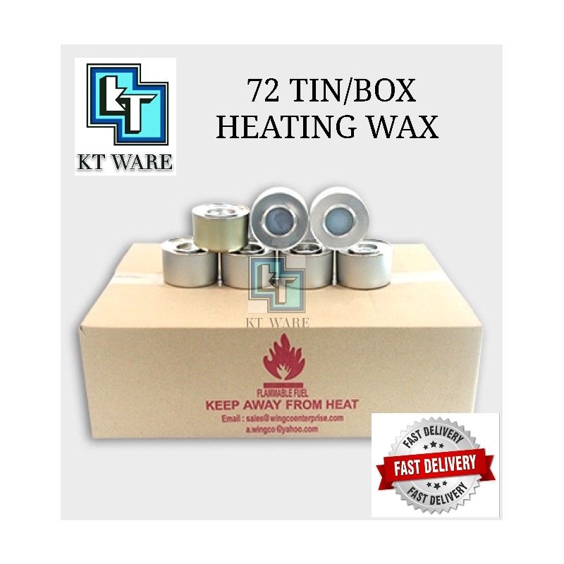 KT WARE 72Tin Heating Wax 250ml Lilin Buffet Set Candle (72cans/CARTON ...