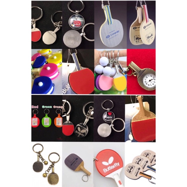 { Ready Stock } Table Tennis Keychain Unique Gift Collection | Shopee ...