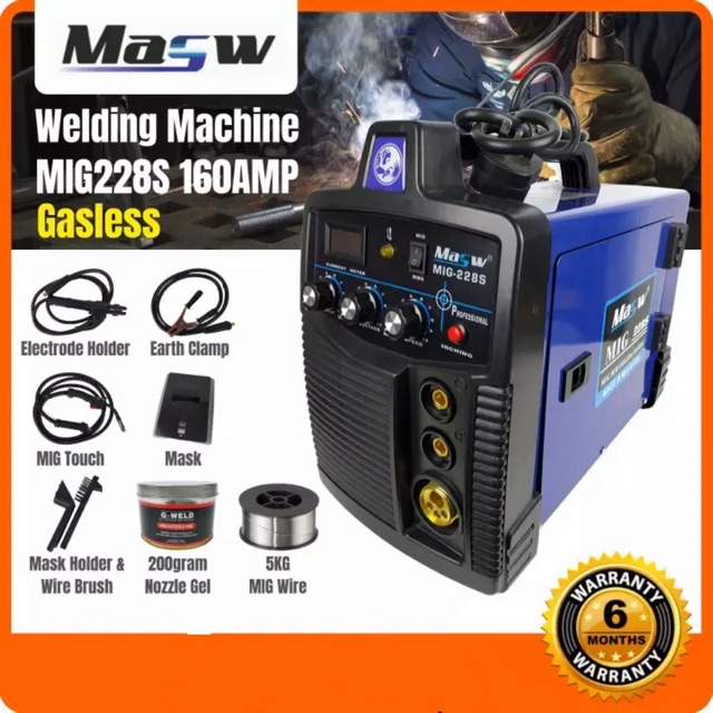 MASW 2 IN 1 MIG Welding Machine Mesin Kimpalan Mig 2 IN 1 BUATAN ...