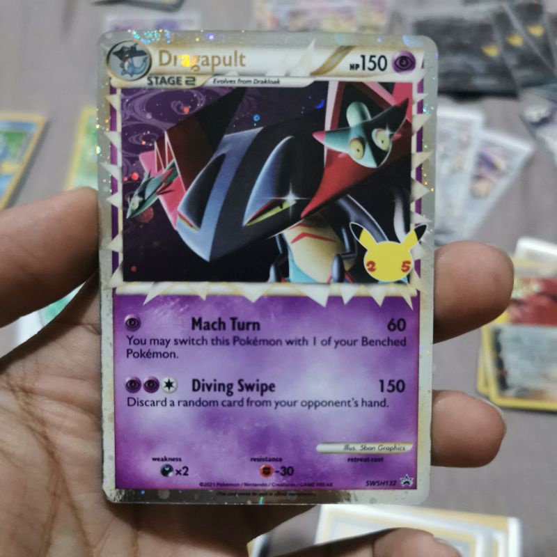 Pokemon TCG trading card Dragapult Prime - SWSH132 - Promo (25th ...