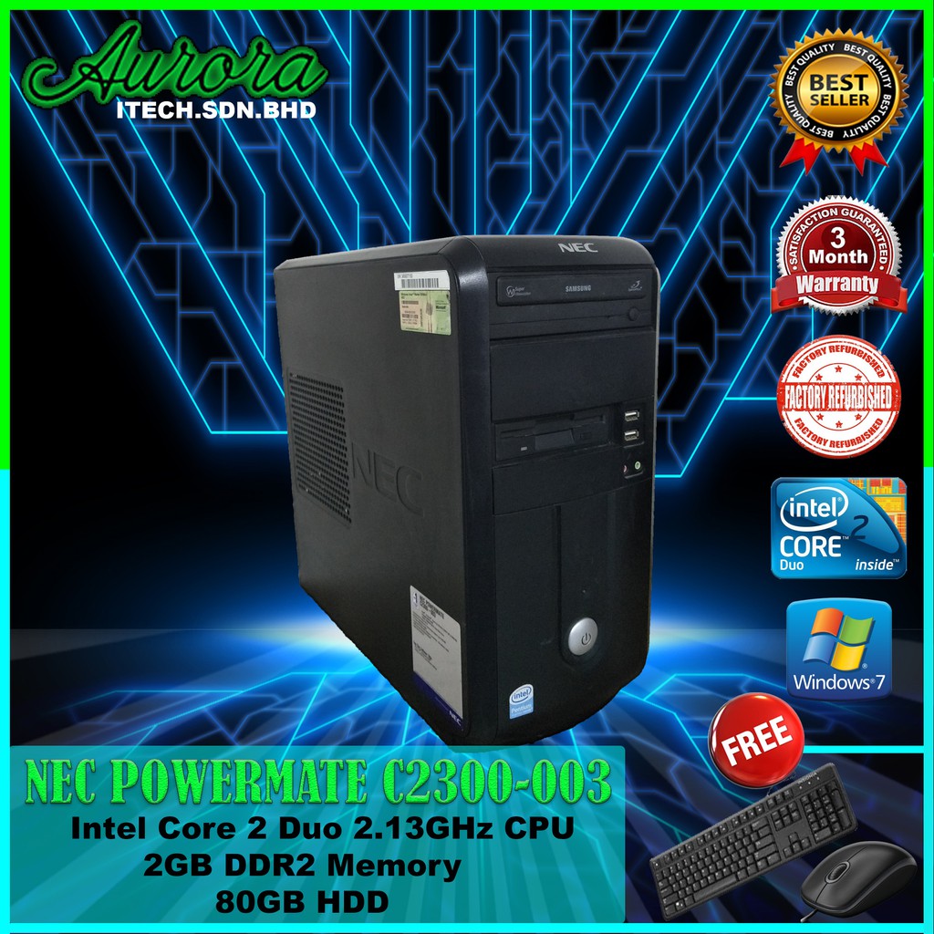(REFURBISHED)Nec PowerMate C2300-003 C2D SFF Desktop | Shopee Malaysia