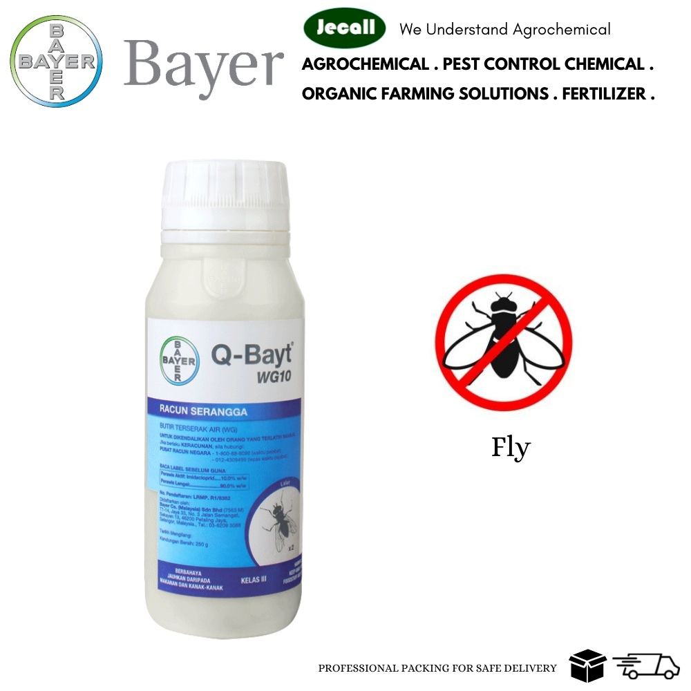 Bayer Q-Bayt® WG10 Fly Solution 250G / Lalat / Fly / Imidacloprid 10% ...