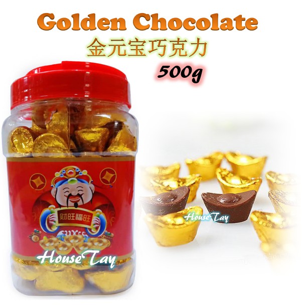 Golden Chocolate Yuan Bao 金元宝巧克力 500g | Shopee Malaysia