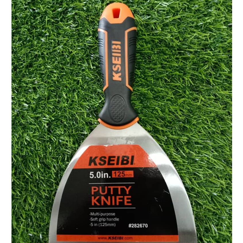 Putty Knife Scraper STEEL SCRAPER Rubber Grip Handle Scrapper Scraper ...