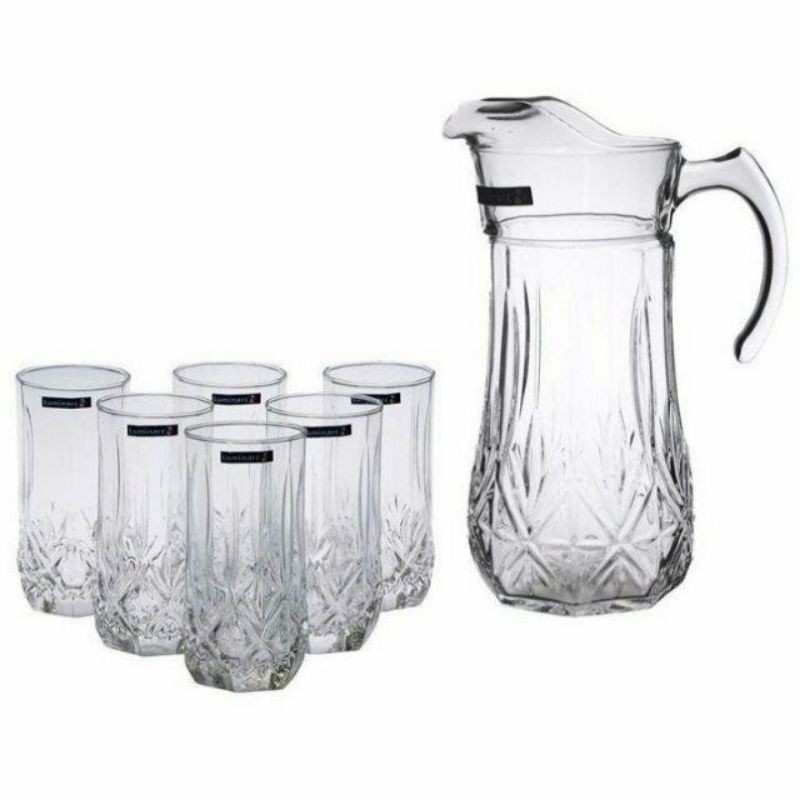 😍 Water set luminarc Brighton 7 pcs 😍 | Shopee Malaysia
