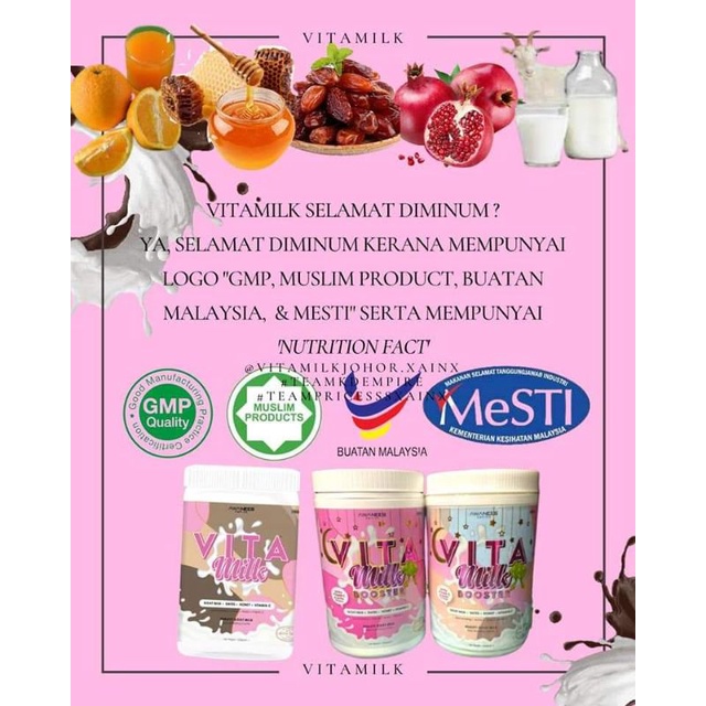 AWENESS VITAMILK VANILLA / VITAMILK CHOCOLATE / VITAMILK STRAWBERRY ...