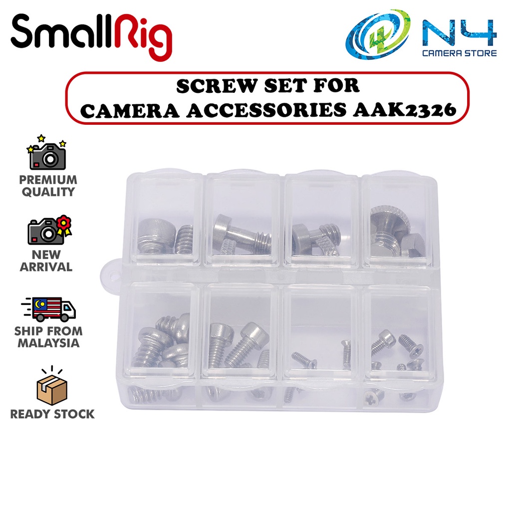 SmallRig Full Kit of 26 Screw Set Mounting Screws for Camera Cages ...