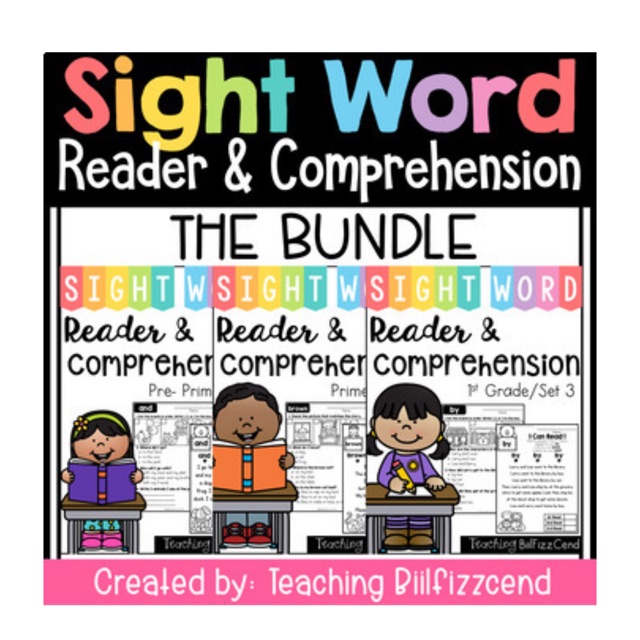Printable *Sight Word Reader& Comprehension Bundle | Shopee Malaysia