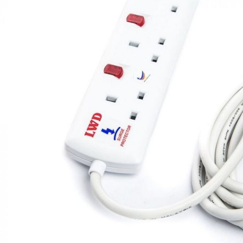 UserHappy LWD 4 Gang Way Extension Trailing Socket (5m) | Shopee Malaysia