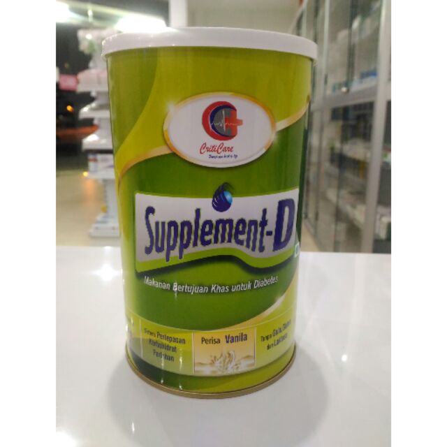 Readystock Susu Supplement-D 400G (Vanilla) Untuk Pesakit Diabetes EXP ...