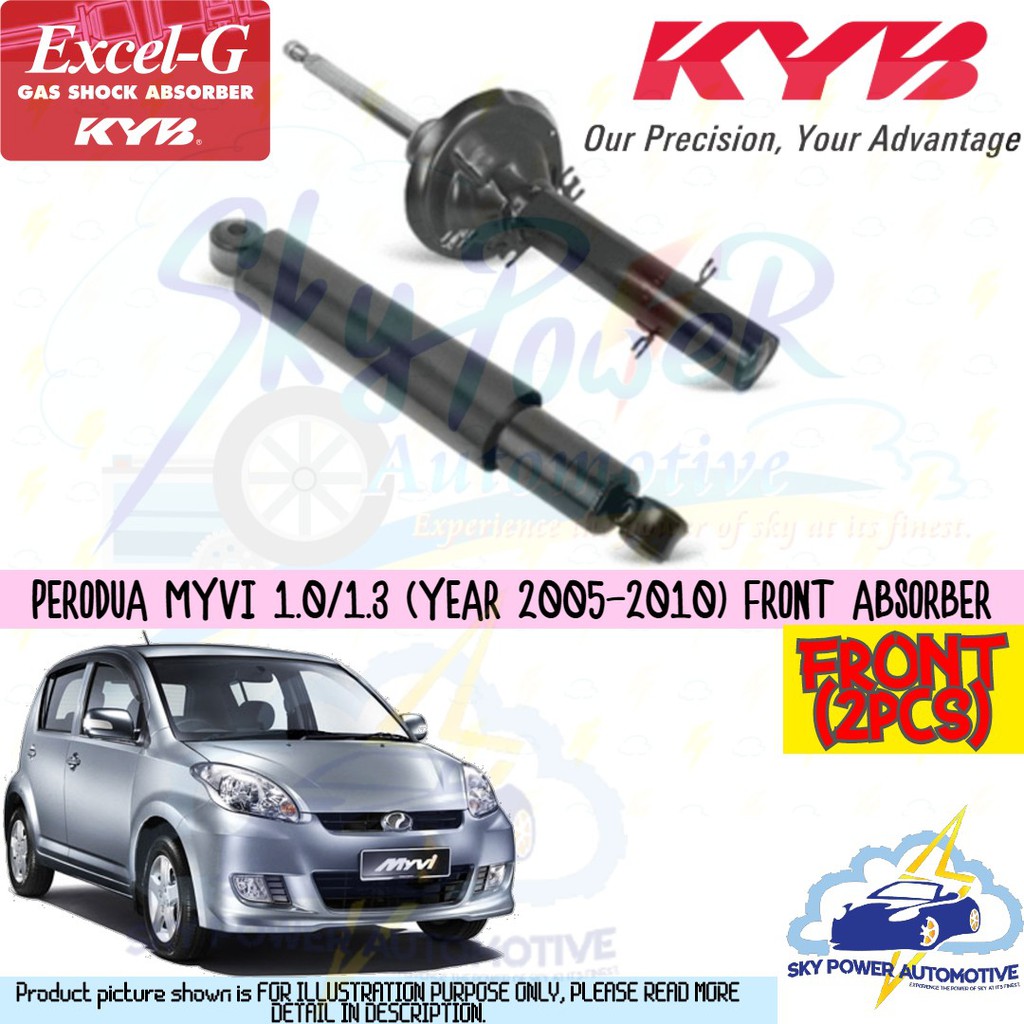 PERODUA MYVI 1.0/1.3 (YEAR 2005-2010) (D13G/D73A) KAYABA (KYB) EXCEL-G GAS SHOCK ABSORBER (FRONT ...