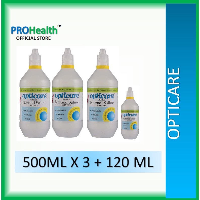 Opticare Sterile Normal Saline Solution For Contact Lens EXPIRY: 06/ ...