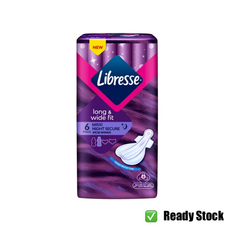 Libresse Maxi Night/Slim Night/Sensitive/Long Wider Sanitary Pad Wing ...