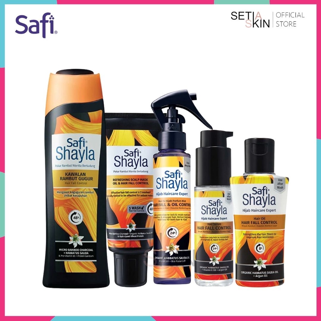 SAFI Shayla Anti Hair Fall Kawalan Rambut Gugur Shampoo / Scalp Mask ...