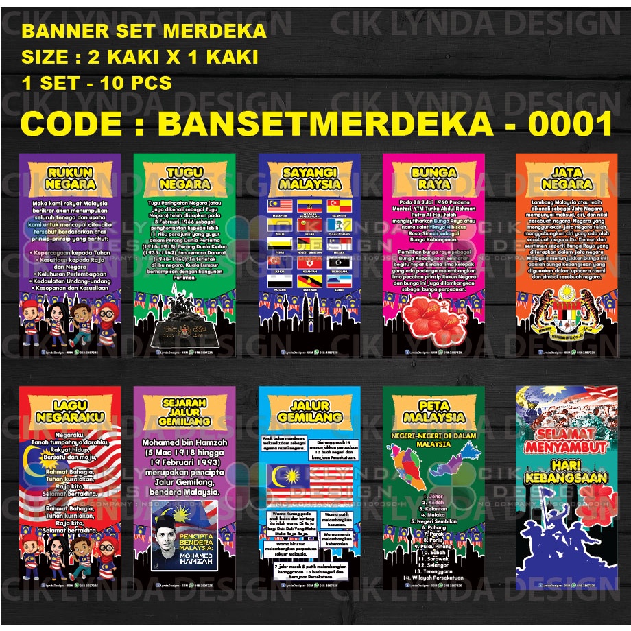 PRE-ORDER - BANNER SET MERDEKA | Shopee Malaysia