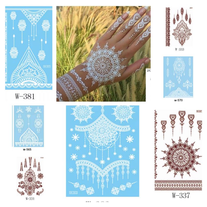 Instant paste henna temporary tattoo/bridal henna | Shopee Malaysia