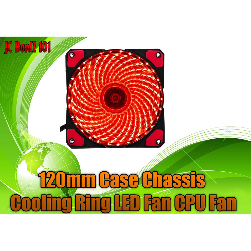 Exhaust Cooling LED Fan 120mm 12V DC Brushless for Piso WiFi, PC ...