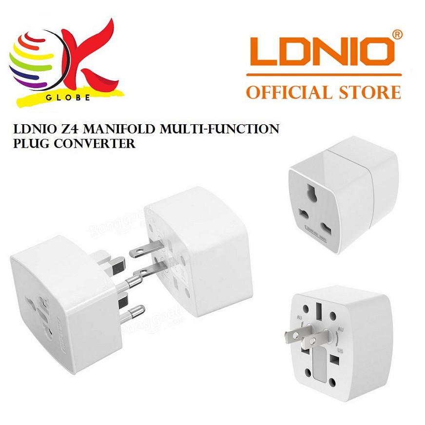 LDNIO Z4 TRAVEL AC POWER PLUG UNIVERSAL 6A FAST CHARGING ADAPTER ...