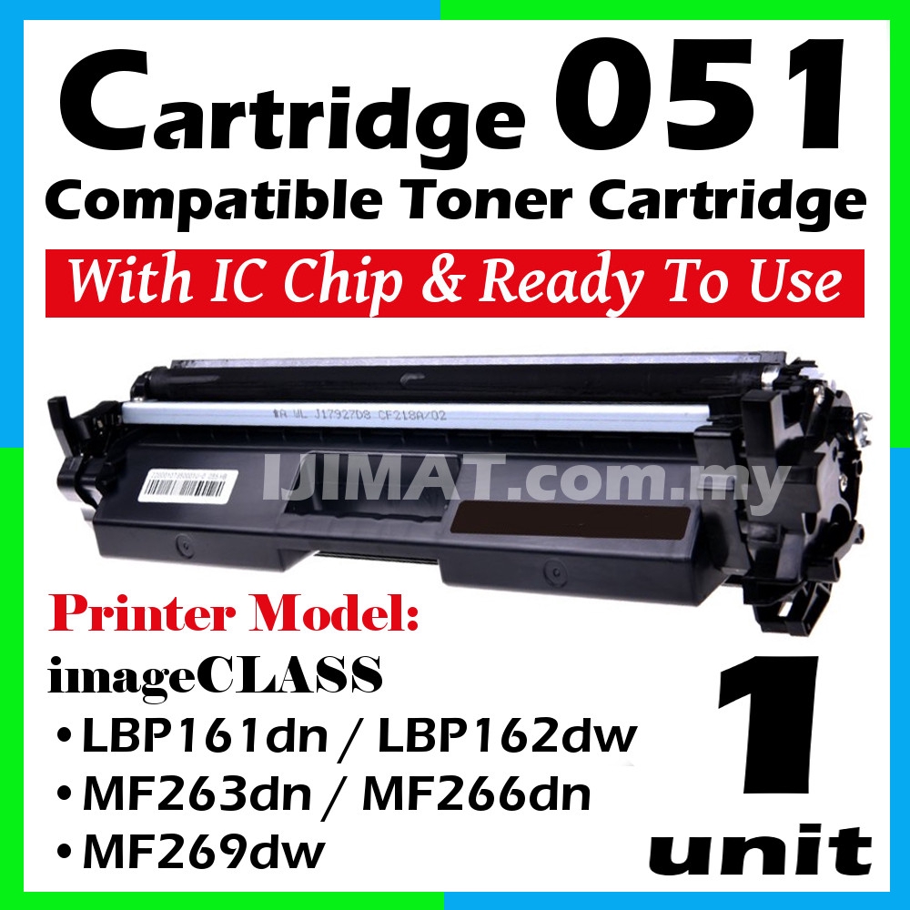 Canon 051 CRG Cartridge Compatible Toner LBP161dn LBP161 LBP162dw ...