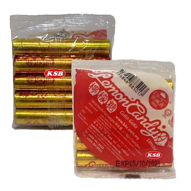 【5pcs X 8g】Lemon Candy Limau 檸檬糖 | Shopee Malaysia
