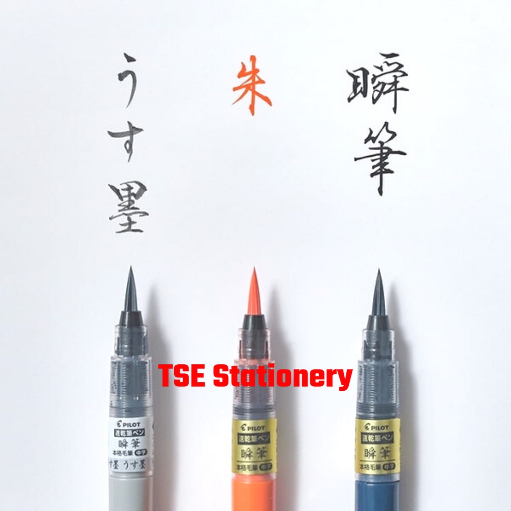 *Ready Ink* Pilot 瞬笔 Chinese Calligraphy Brush Pen Chinese Writing ...