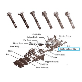 Perodua Alza 1.5 Old(2009-2013)/New(2014-2019) (Front) Disc Brake Pin ...