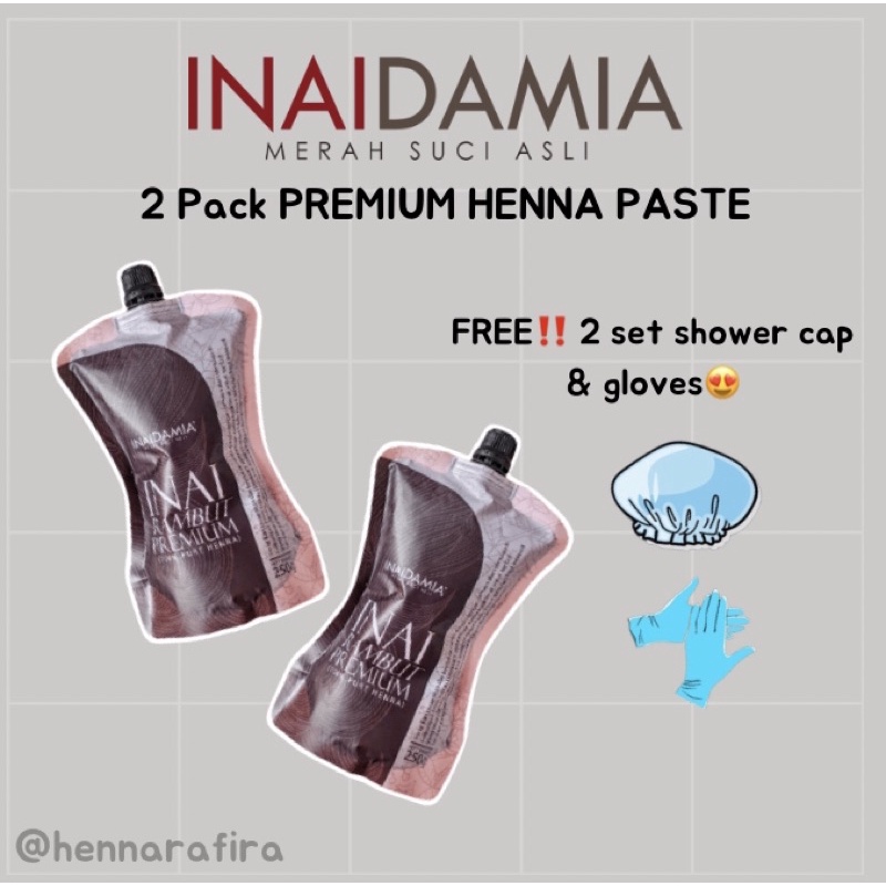 INAI RAMBUT HALAL | PEWARNA RAMBUT HALAL | PREMIUM HENNA PASTE ...