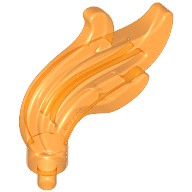 [800] Lego Parts Part Minifigure Plume Feather Triple Compact/Flame ...