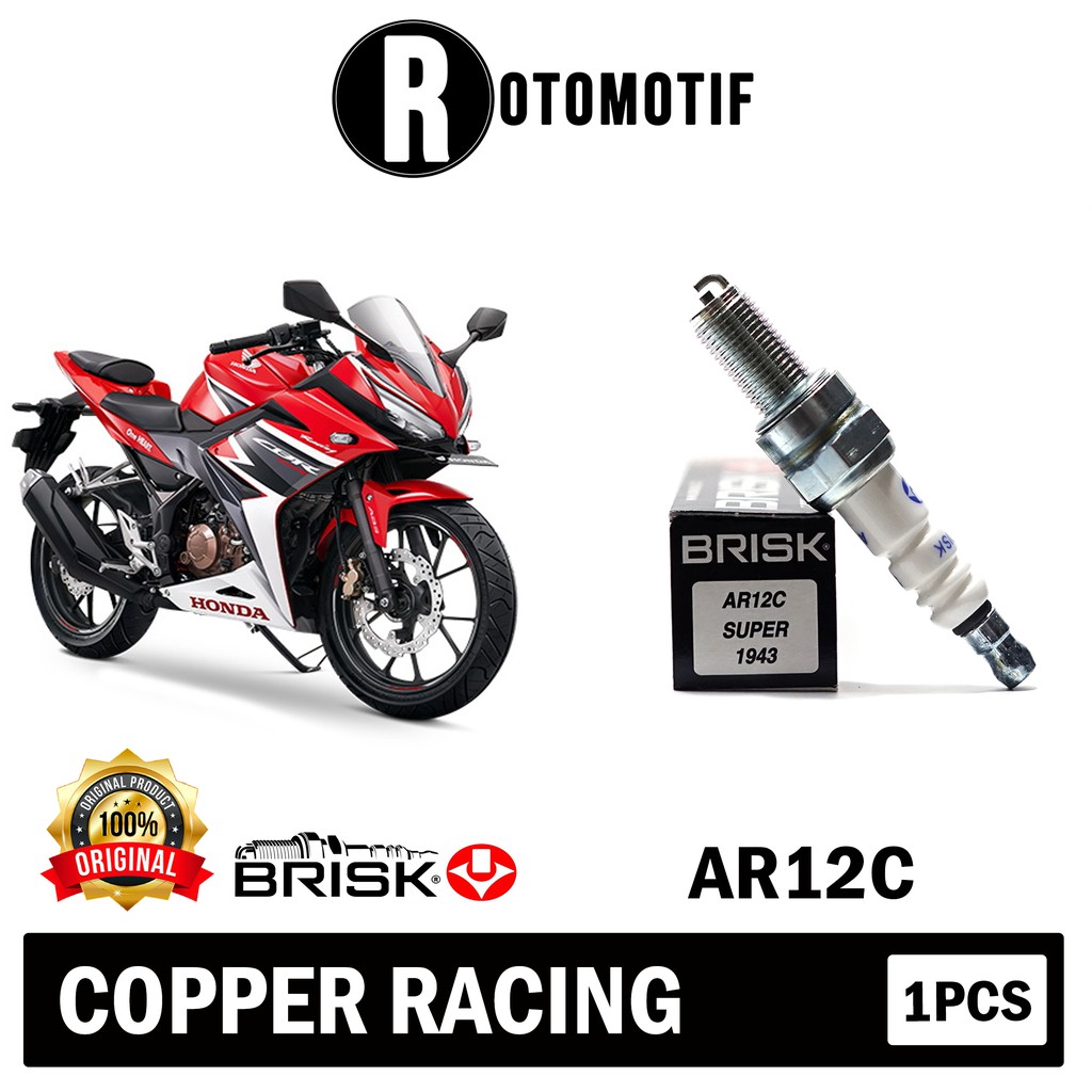 Honda CBR150R Brisk Copper Racing AR12C Motorcycle Spark Plugs | Shopee ...