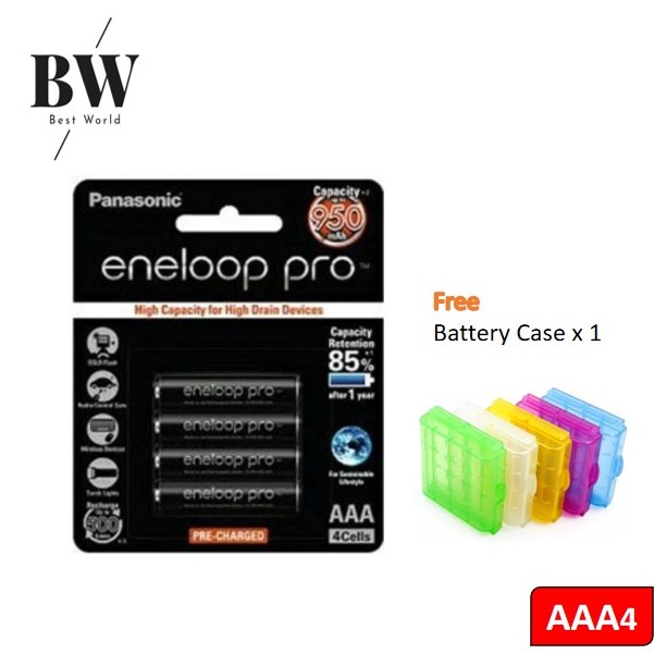 [sirim]panasonic Eneloop Pro Aaa Rechargeable Batteries 4pcs Shopee