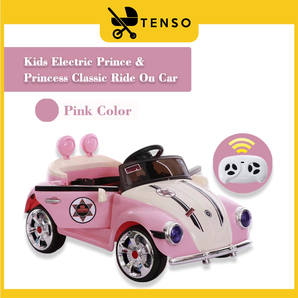 TENSO EKC026 Kids Electric Prince & Princess Classic Ride On Car ...