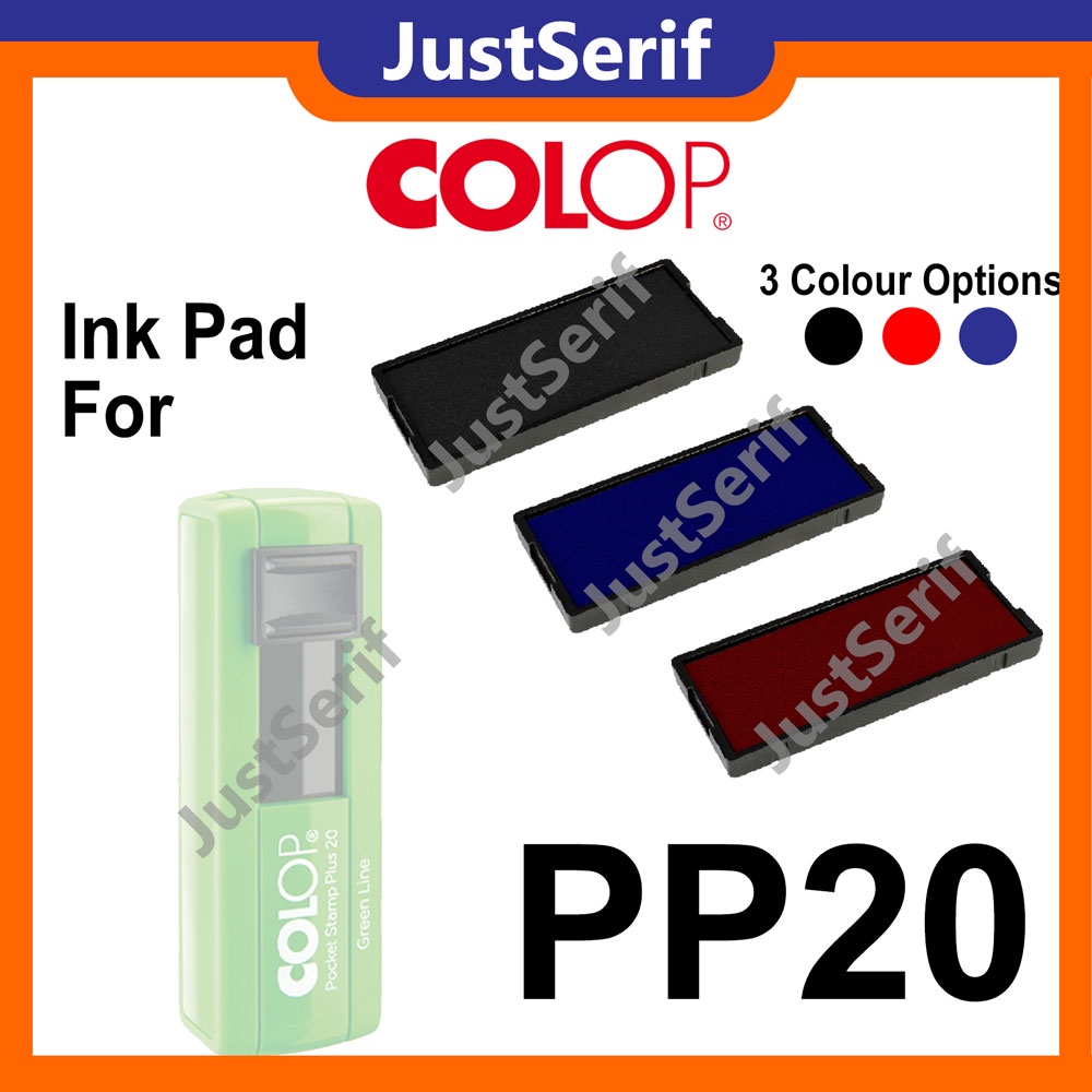 Colop stamp replacement spare inkpad p10 p20 p30 p40 p50 p60 | Shopee Malaysia