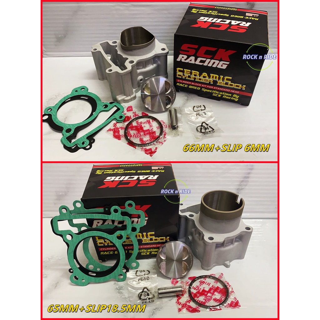 Y15ZR Y15 SCK RACING CERAMIC BLOCK [ 65MM+SLIP18.5MM & 66MM+SLIP 2mm ...