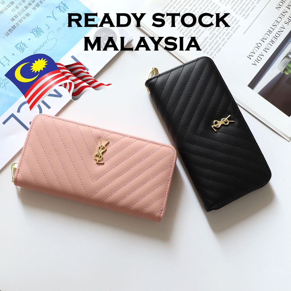 FASHION WOMEN LONG PURSE WITH ZIP CASUAL BUSINESS DOMPET WANITA BEG ...