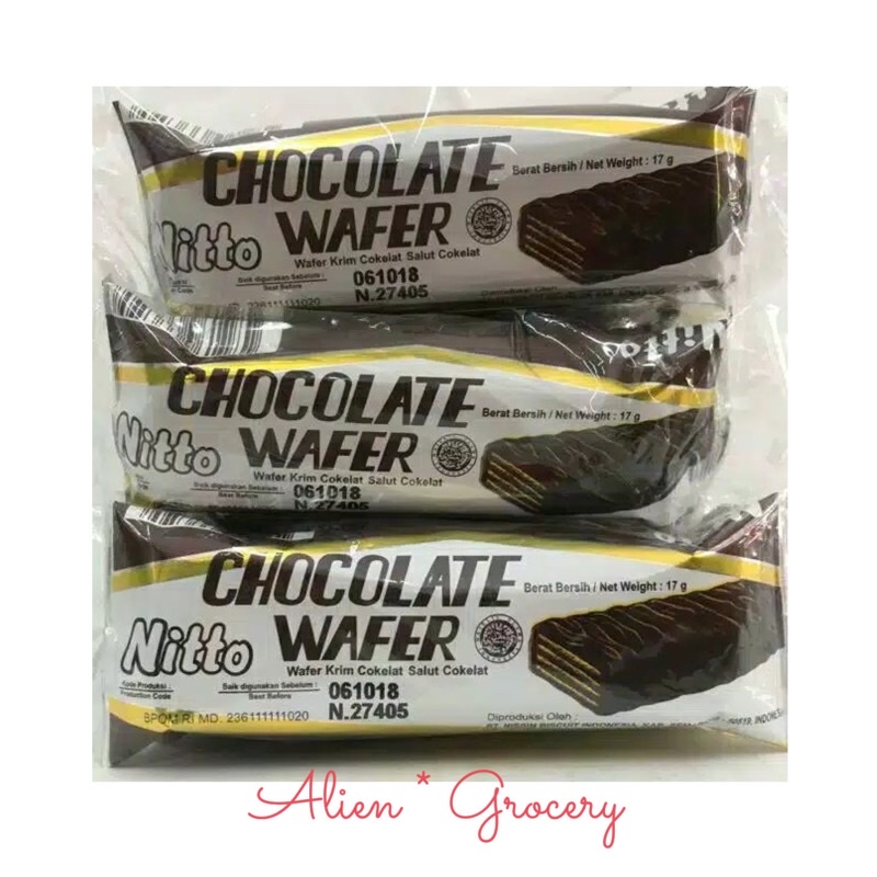 Nitto Chocolate Wafer 170gr 17grx10 | Shopee Malaysia
